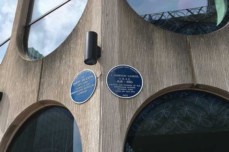Which building has two Blue Plaques? - Birmingham Civic Society